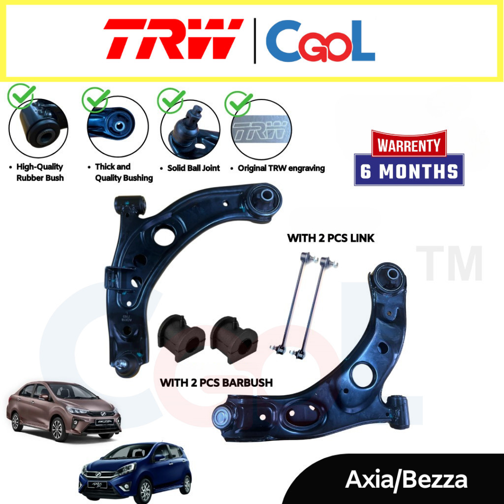 Perodua Axia & Bezza Heavy Duty Lower Arm With OEM Stabilizer Link ...
