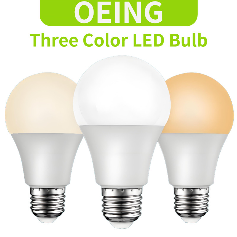 OIMG LED Tri Color Bulb E27 3W 5W 7W 9W 12W 15W 18W 25W 200V Warm Light ...