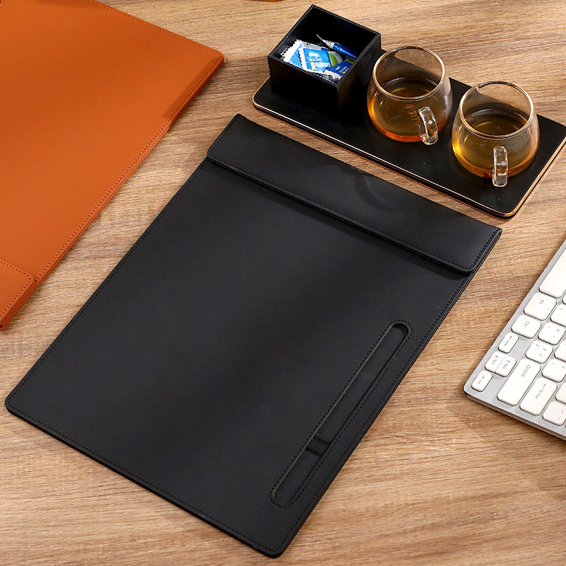A4/A5 Leather Conference Folder Exam Paper Writing Board Business Pad ...