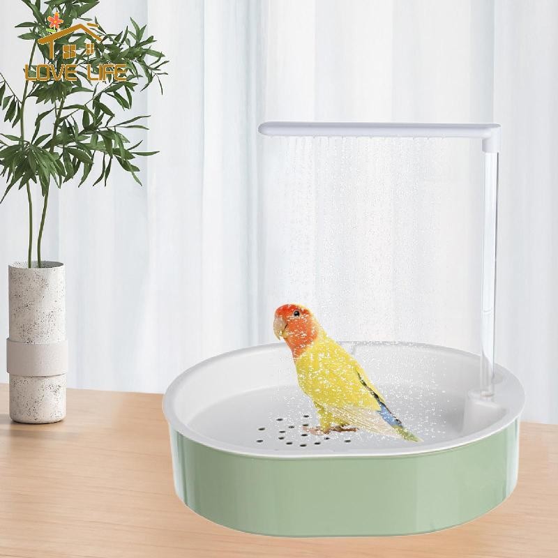 [Whfashion] Parrot Bathtub Automatic Bird Bath with Pump Birds Toys ...