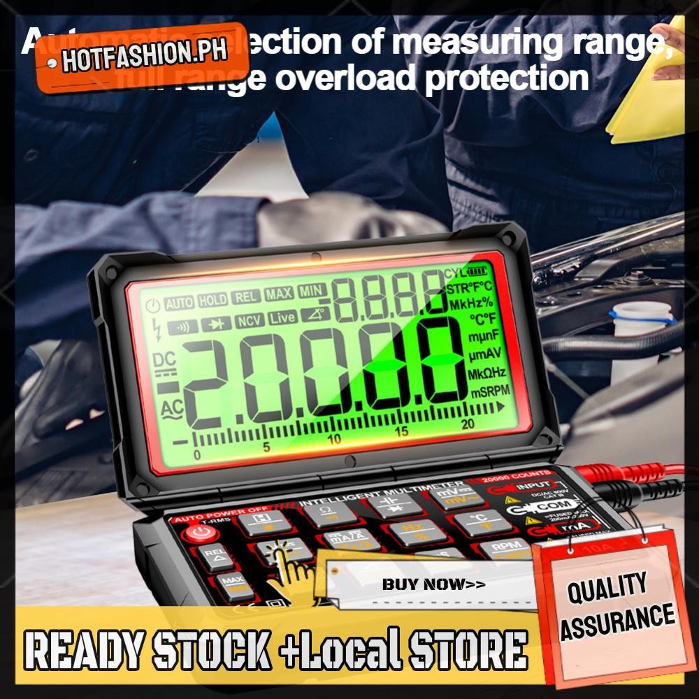 Digital Auto Repair Multimeter NCV AC/DC Voltage/Current Tester (High ...