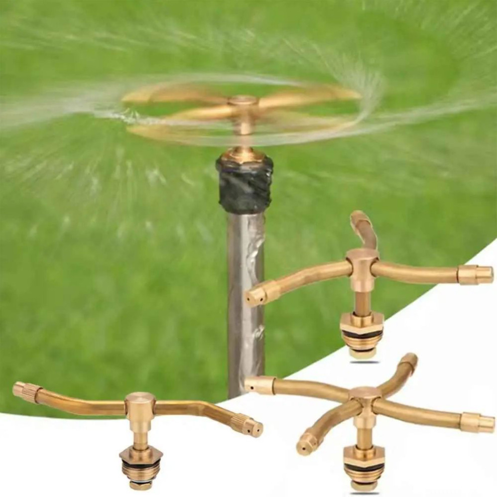 Water Saving Irrigation Sprinkler - 360° Automatic Rotating Sprayer ...