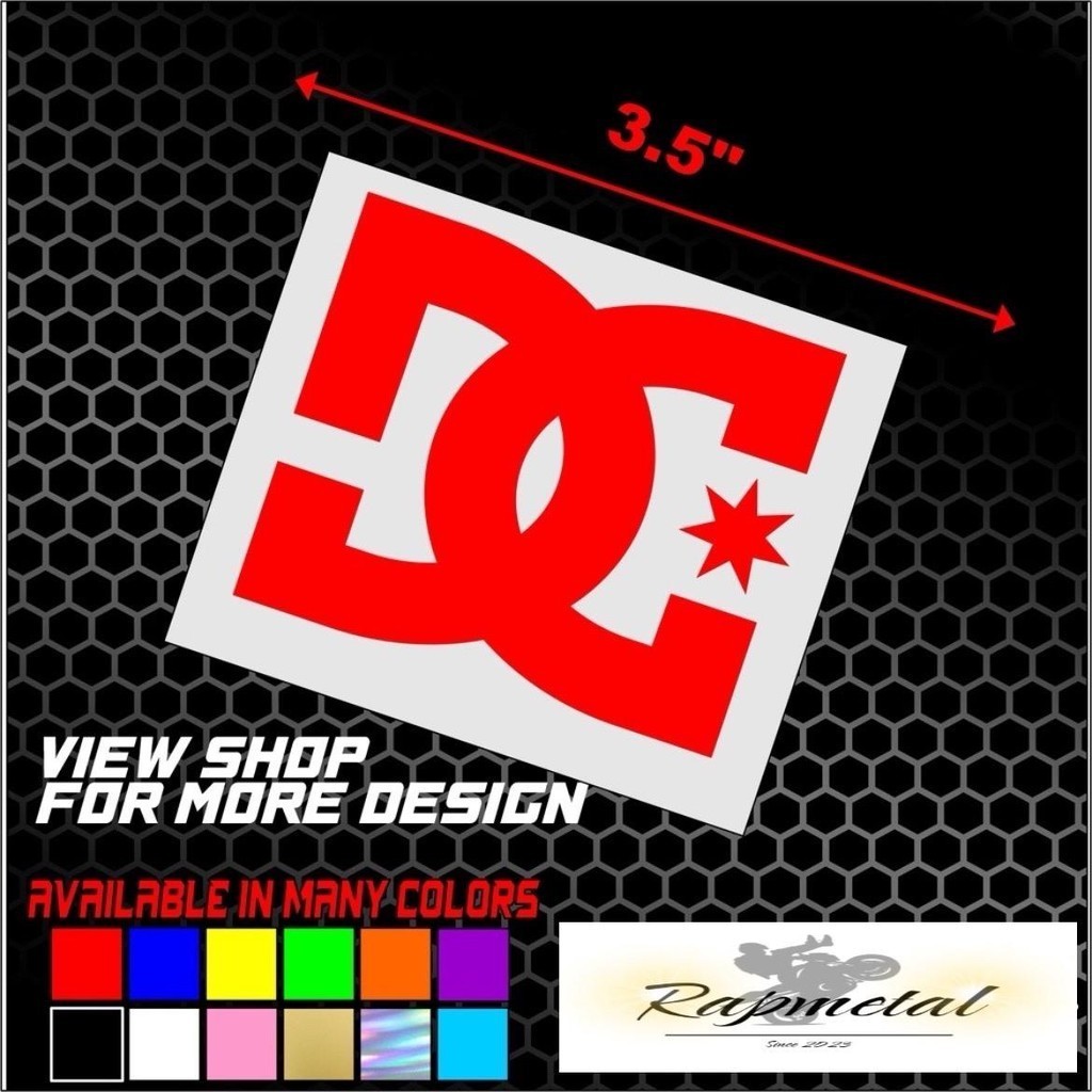 dc logo sticker diecut machinecut waterproof | Shopee Philippines