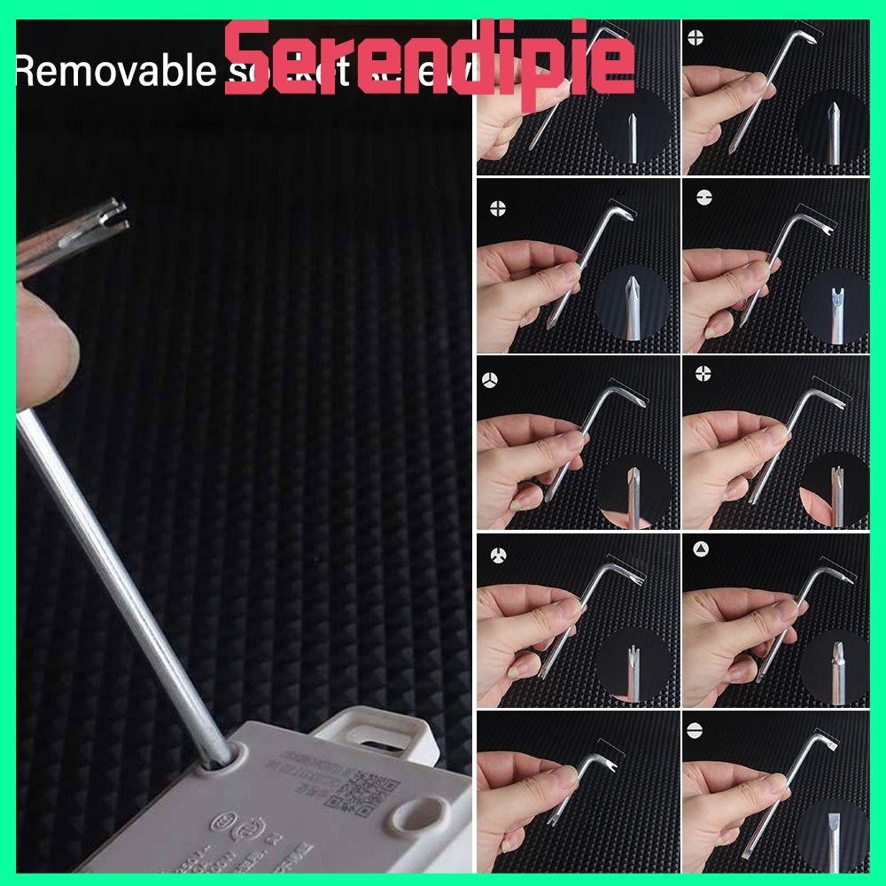 SERENDIPIE Screwdriver, Flat/Cross/U-Shaped/Y-Shaped Elbow Bend L ...