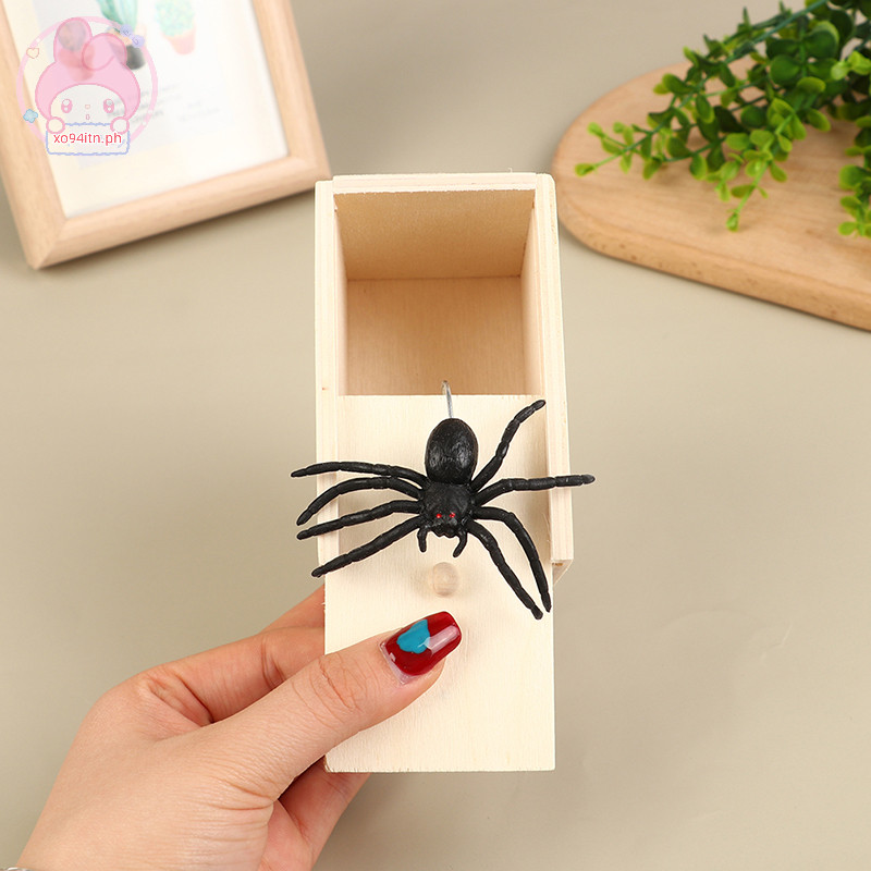 Xo94itn Spider Prank Scare Box Spider In A Box Prank Gifts Gag Pull Toy ...