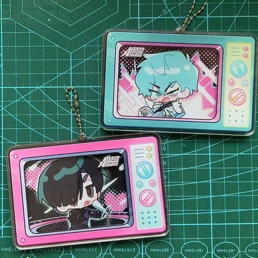 Alien Stage TV Pendant Anime Keychain Women Ivan Till Acrylic Key Chain ...
