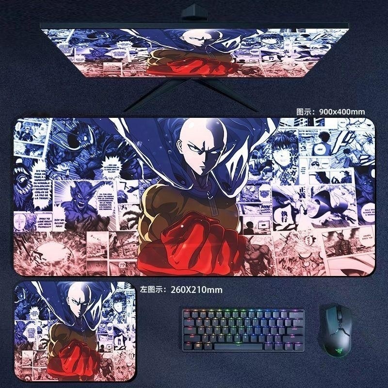 Mouse Pad One Punch Man Manga Extra Large Thickened Computer Keyboard ...
