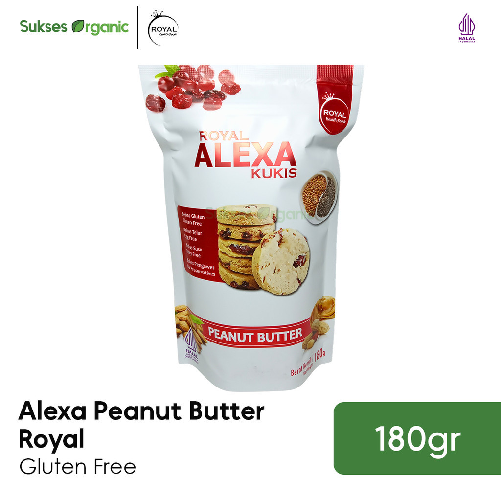 Alexa Cookies Almond PEANUT BUTTER Gluten Free 180g | Shopee Philippines