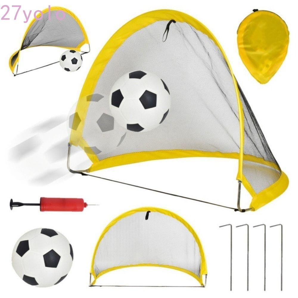 YOLO Folding Football Goal, Foldable Dome Shaped Kids Football Net ...