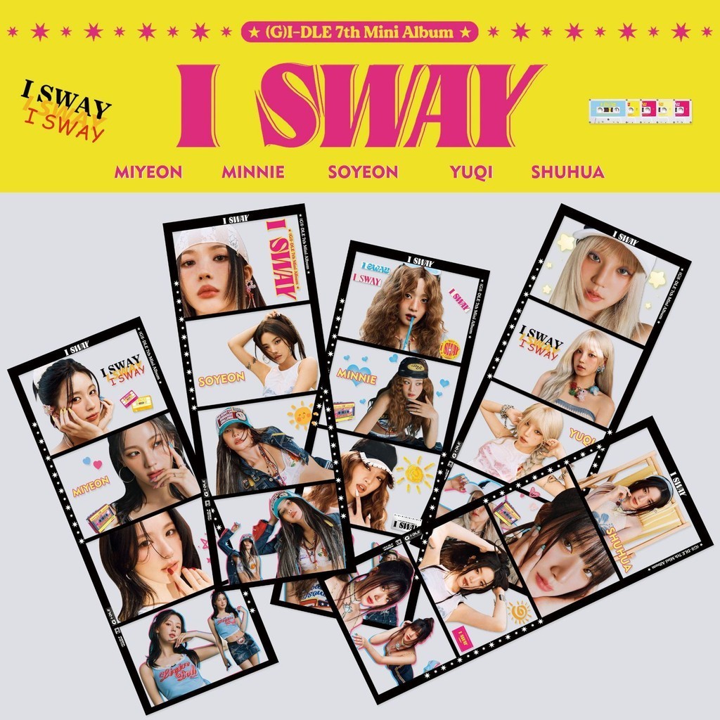 1-15pcs GIDLE Lomo Card I SWAY Bookmark Yuqi Raster Card WITHMUU YUQ1 I ...