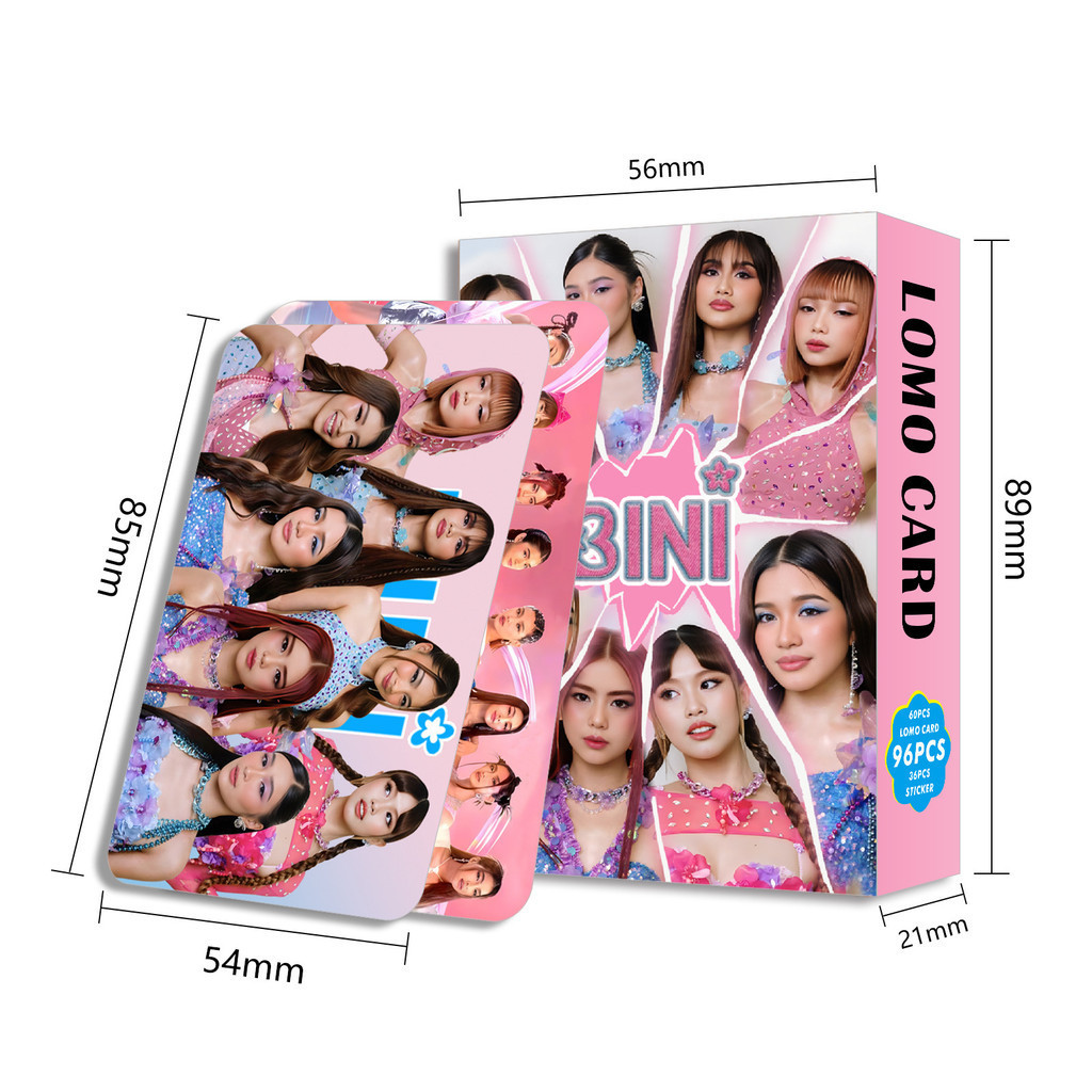 60PCS Photocard BINI Jhoanna Mikha Sheena Colet Aiah Maloi Stacey Gwen ...