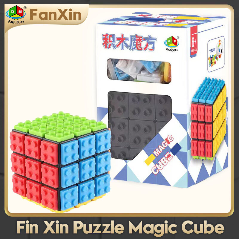 FanXin Puzzle Magic Cube Building Blocks Cubes 3x3x3 3*3*3 Speed Bricks ...