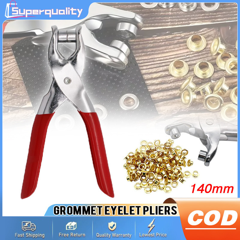 140mm grommet eyelet pliers shoes eyes clamp 50 eyelets for fabric ...