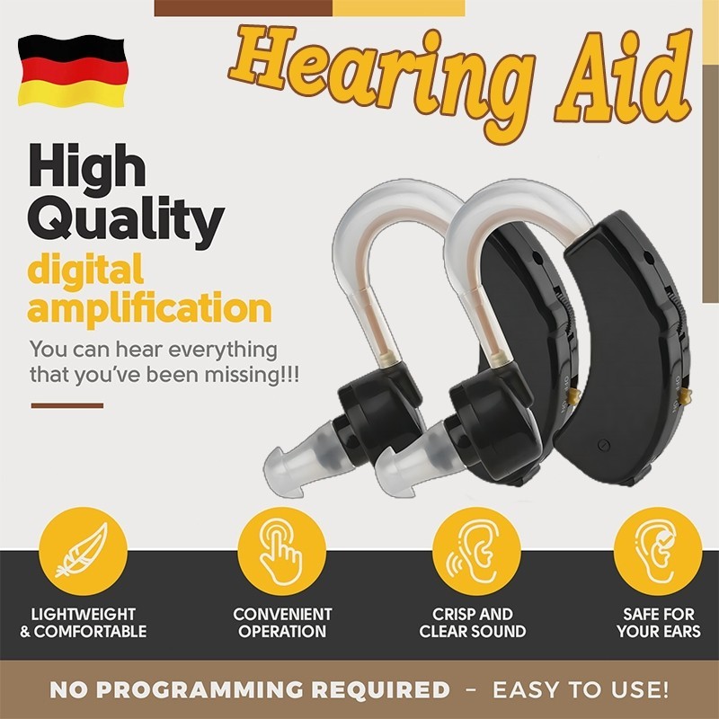 Original Cyber Sonic BTE Hearing Aid Personal Sound Amplifier Ear ...