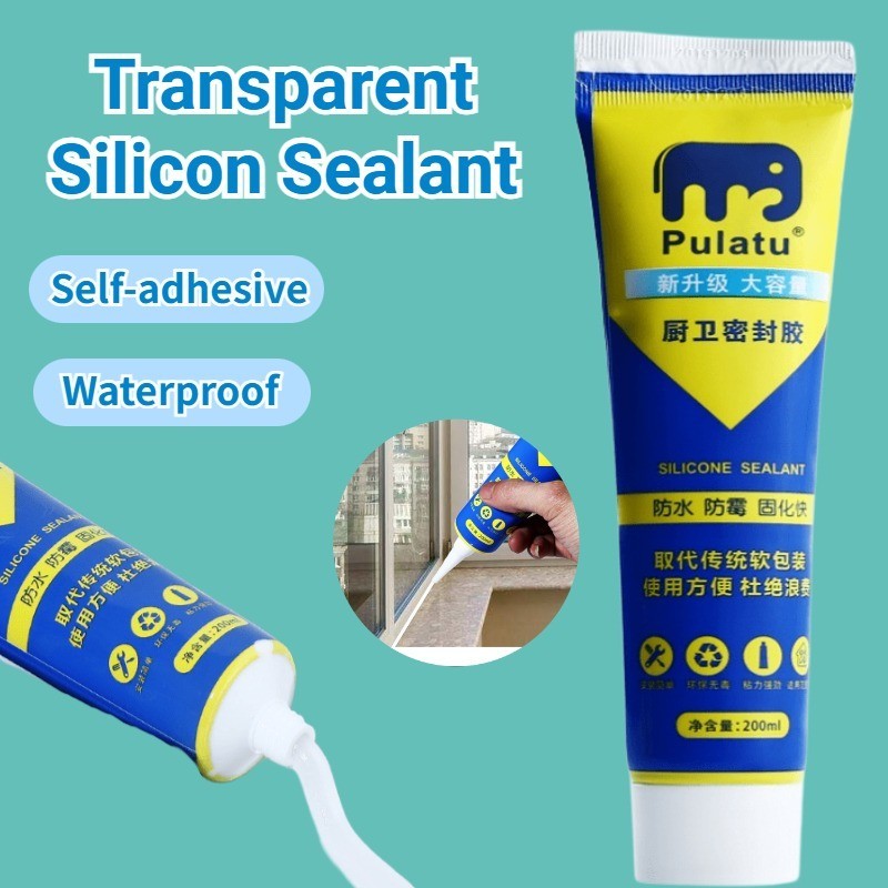 220ml Transparent Silicon Sealant Waterproof Adhesive for Kitchen ...