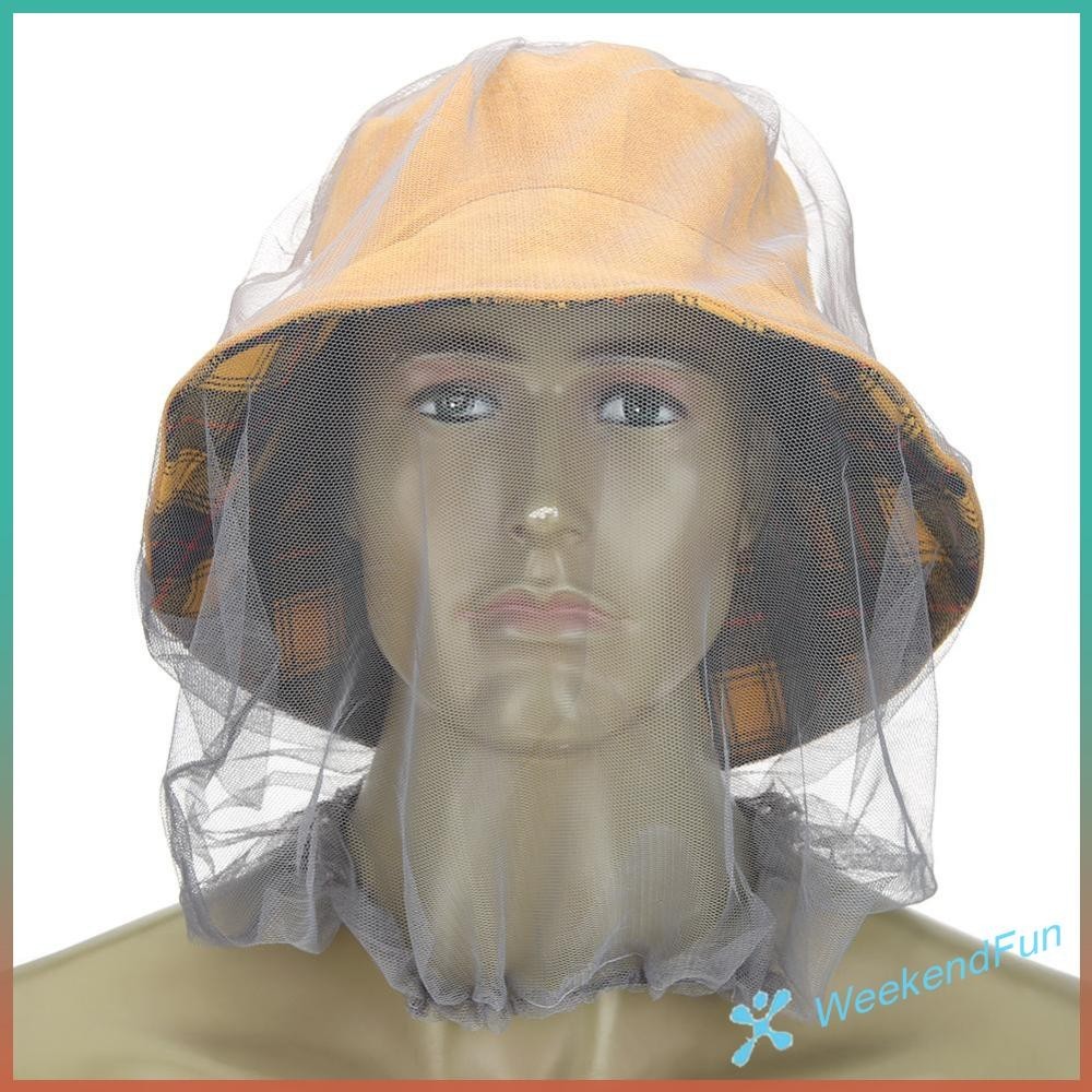WE★ AU Outdoor Fishing Cap Midge Insect Hat Bug Mesh Head Face ...