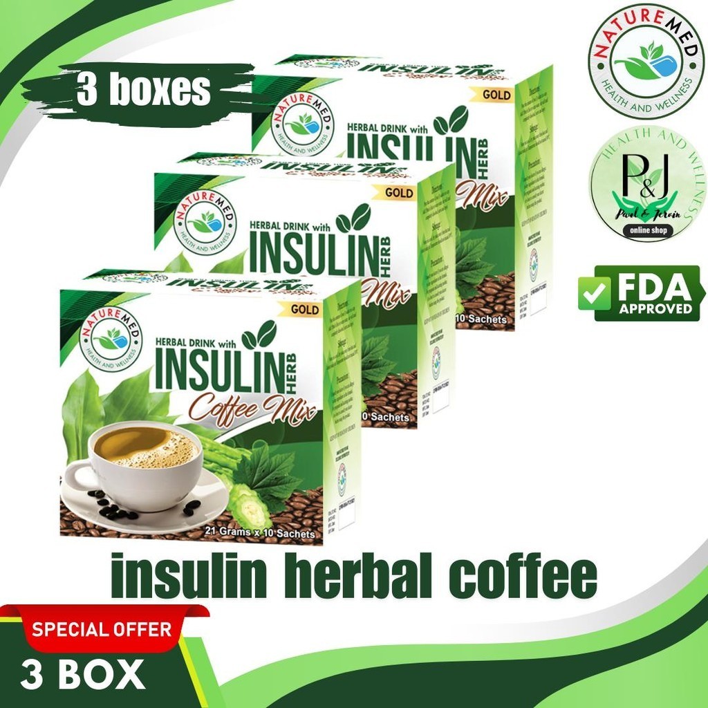 3 Box Insulin Coffee NatureMed (Anti-Diabetes) | Shopee Philippines