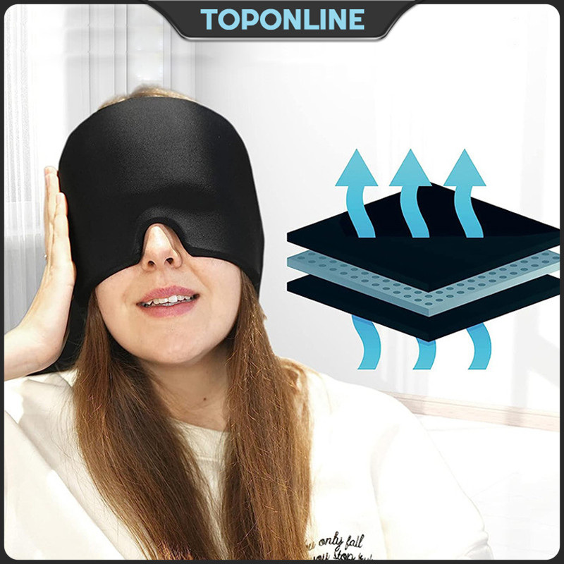 Gel Cold Therapy Cap Migraine Relief Ice Pack Cap Migraine Cold Therapy ...
