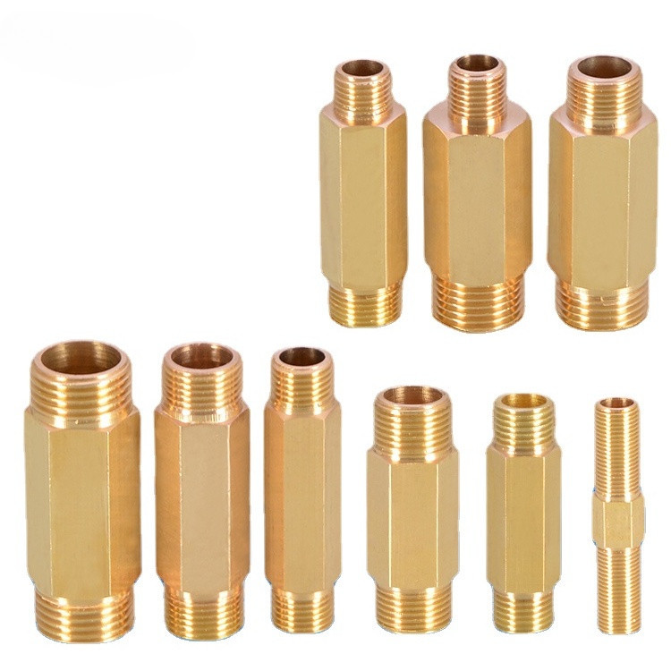 [HYH] Brass Double External Thread Extension Directly Directly DN6/8/10 ...