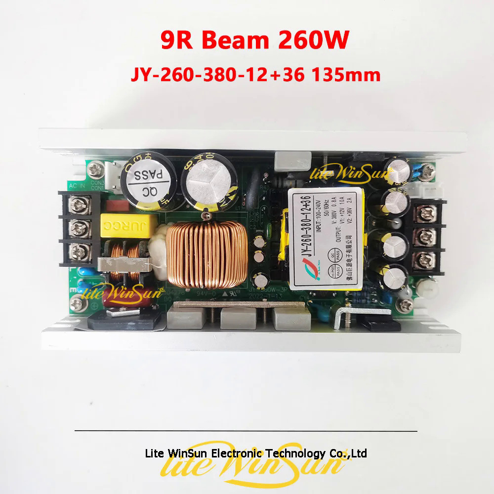 Beam 9R 260W Beam Moving Head Power Board Supply 260-380V 12V 36V 24V ...