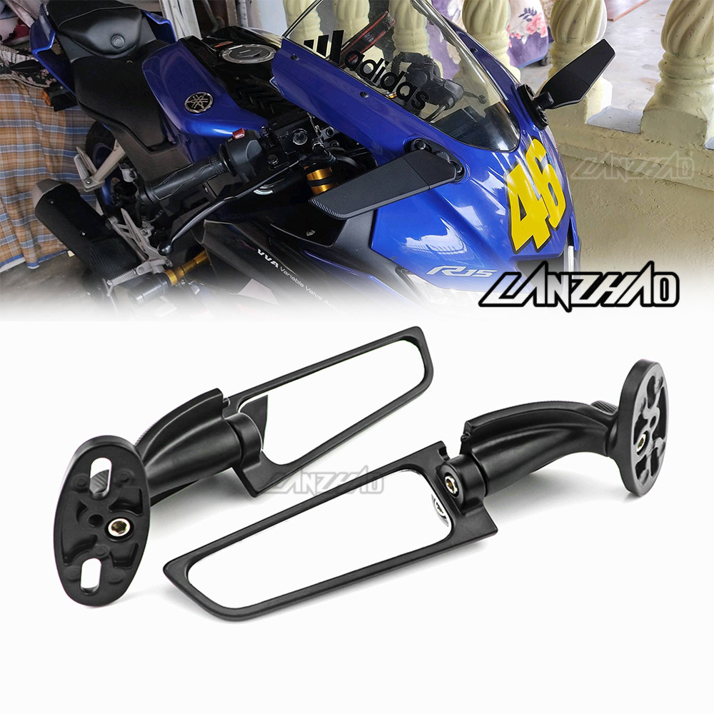 For YAMAHA R15 v3 v4 R15M Winglet Side Mirror Stealth Wing Rearview ...