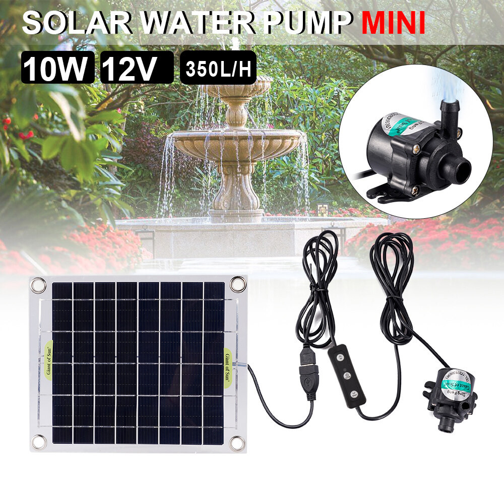 Brushless DC Water Pump Solar Water Pump 12V 800L/H Fish Water Pool Kit ...