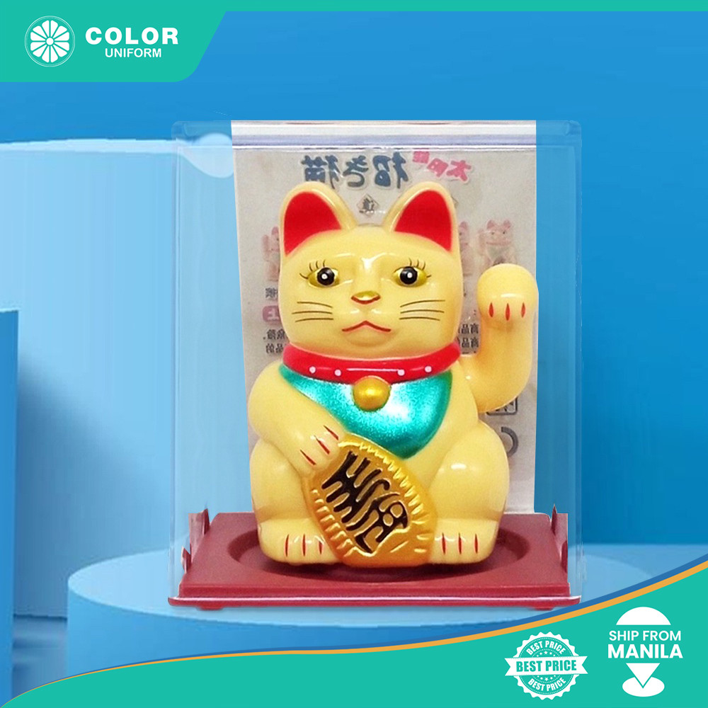 Lucky Charm Solar Powered Waiving Cat 2022 New Miniature Cat style ...