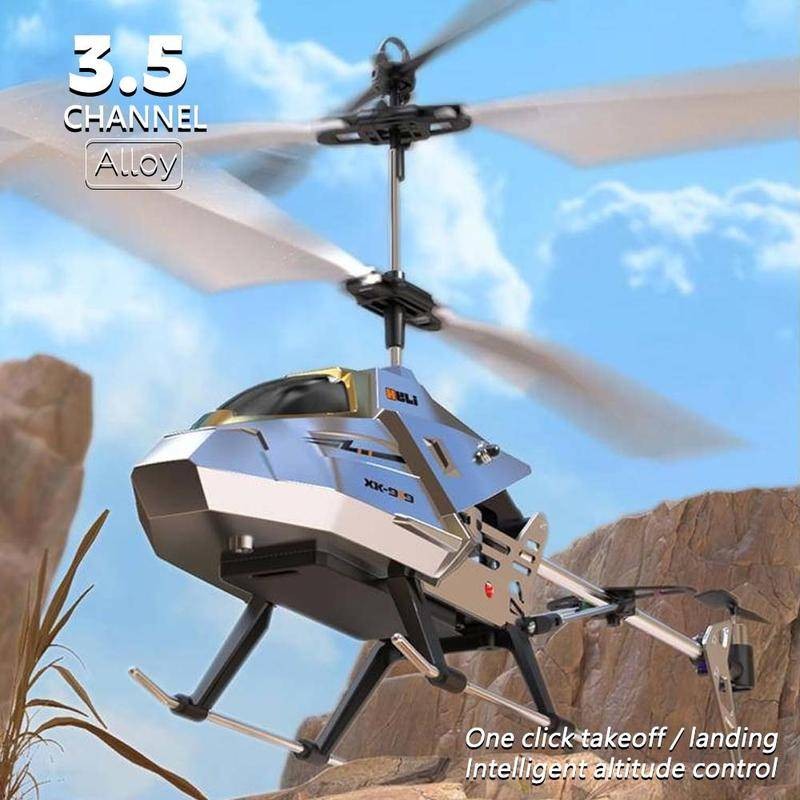 RC Alloy Helicopter 3.5 Channel Fixed Altitude Hover Plane 2.4G Remote ...