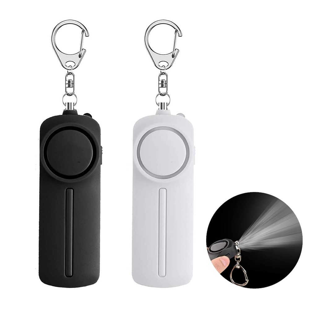 Security buzzer 2 pieces black white Security alarm 130dB loud volume ...