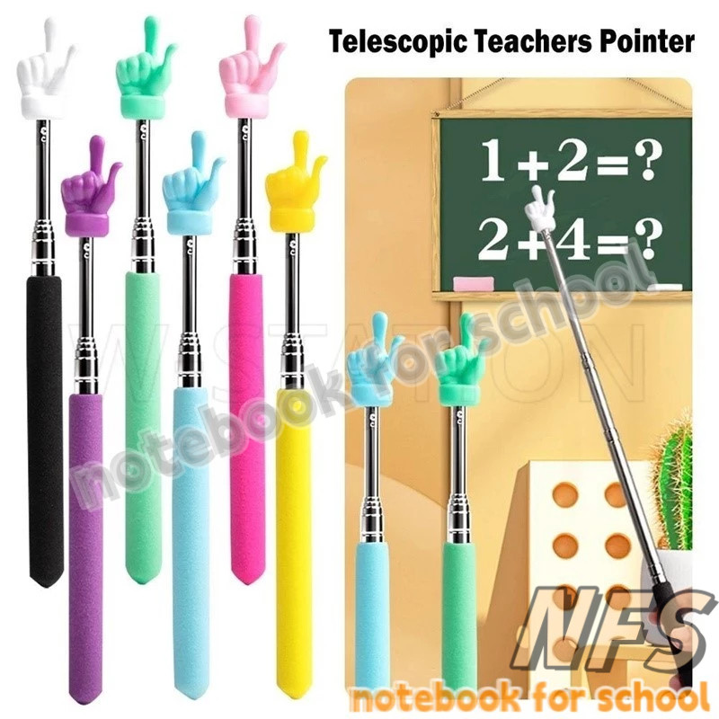 NFS Adjustable Multifunction Teaching Stick Supplies Teacher Cute Whiteboard Pointer School ...