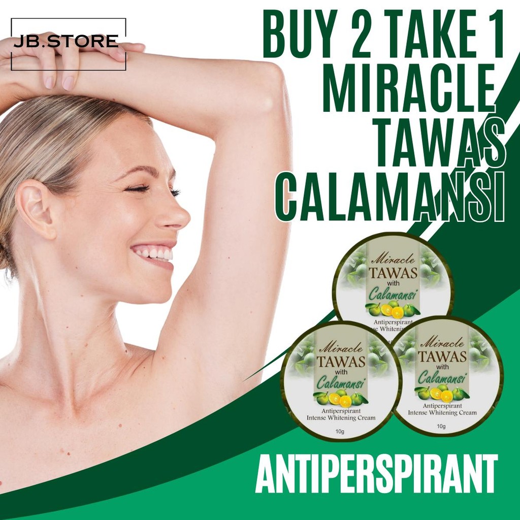 BUY 2 GET 1 FREE Tawas with Calamansi Underarm Whitening Deodorant ...