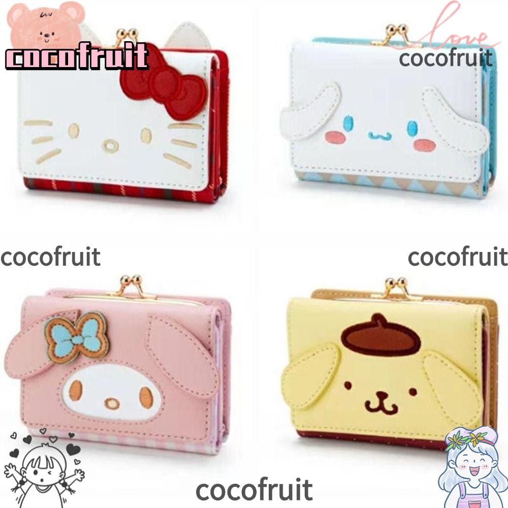 COCOFRUIT Coin Purse My Melody Purin Dog Cartoon Anime Kawaii PU ...