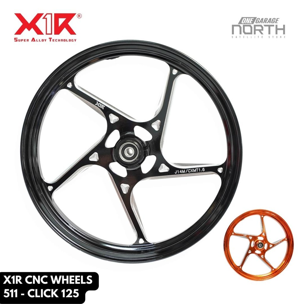 X1R Alloy Wheel 5 Spokes Click 125 1.6-1.85 | Shopee Philippines