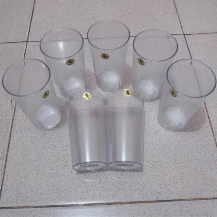 Plain Mica Ice Glass 500 ML Acrylic / Laura Acrylic Mica Glass 500 ML ...