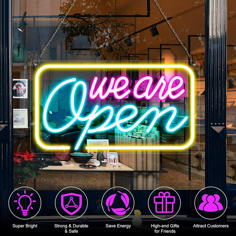 Customized Neon We're Open Signs - For Commercial Signage | Shopee ...