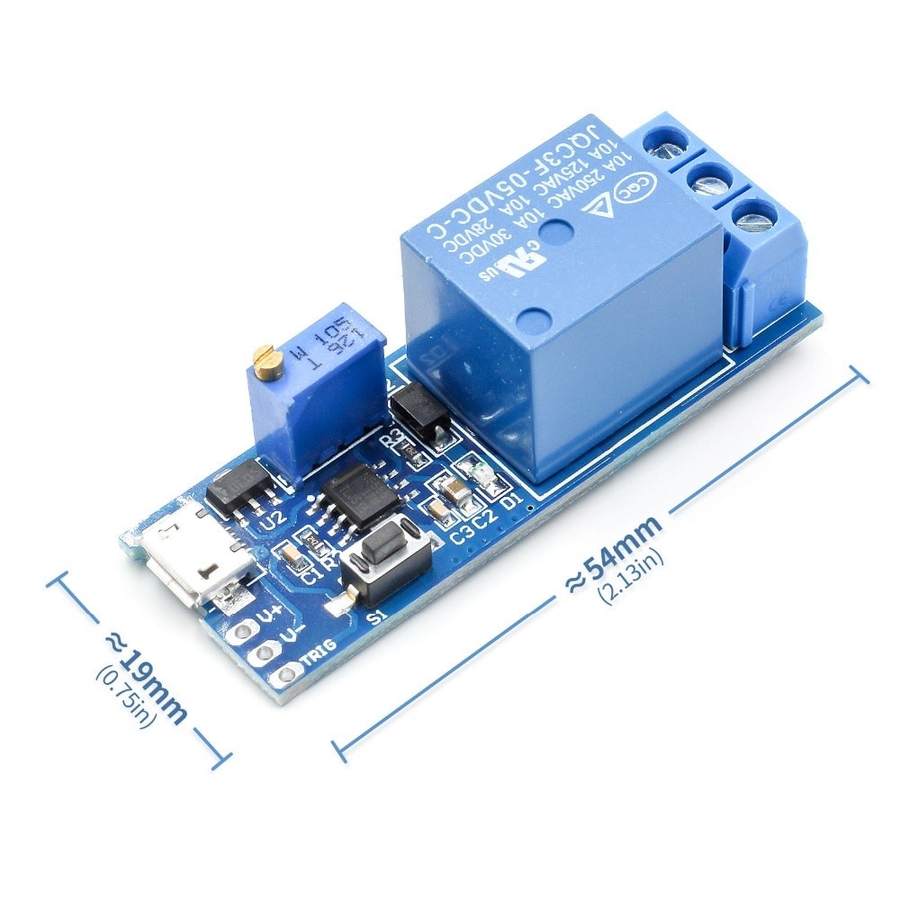 Trigger Delay Timer Relay Conduction Relay Module Time Delay Switch Wide Voltage 5v 30v Shopee
