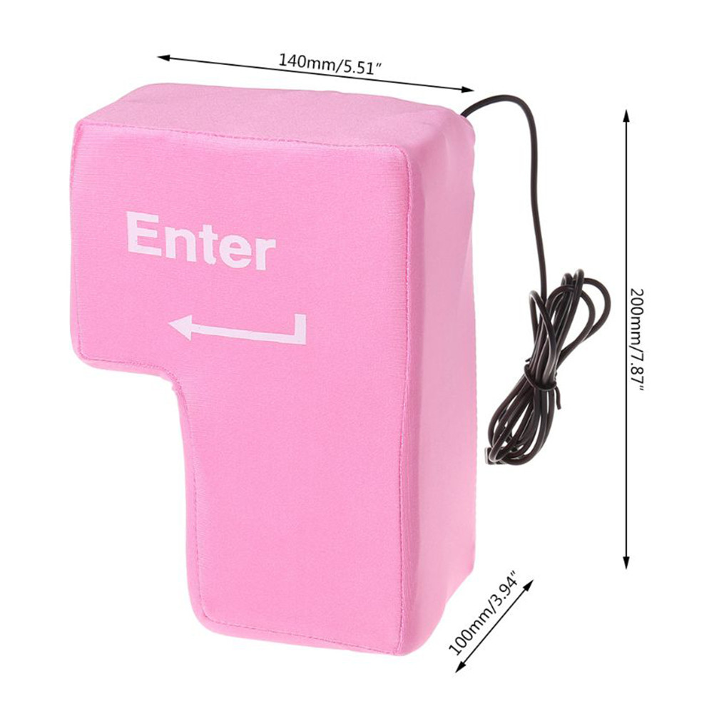 OZ Decompression Computer Big Enter Key USB Keyboard Vent Button Pillow ...