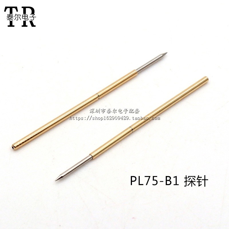 PL75-B1 (pointed) test pin Probe Pogo pin (p111) 0.74mm thimble Total ...