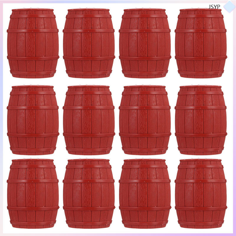 Mini Pirate Treasure Chest Model Barrels Scene Decor Props Decorate ...