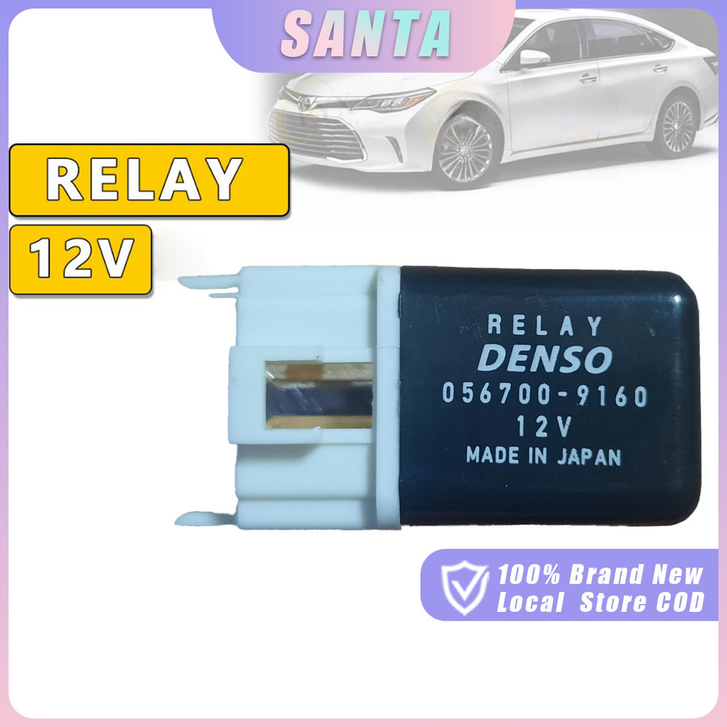 Denso Relay Toyota Denso 4-terminal Relay 12v (Black) 056800-2440 // 4 ...