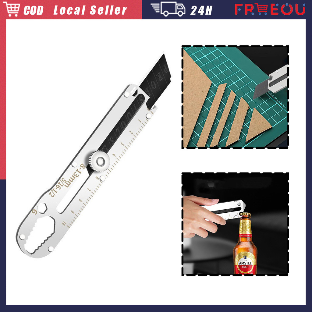 6 in 1 18mm Heavy Duty Cutter Stainless Cutter Knife 18mm Specs ...