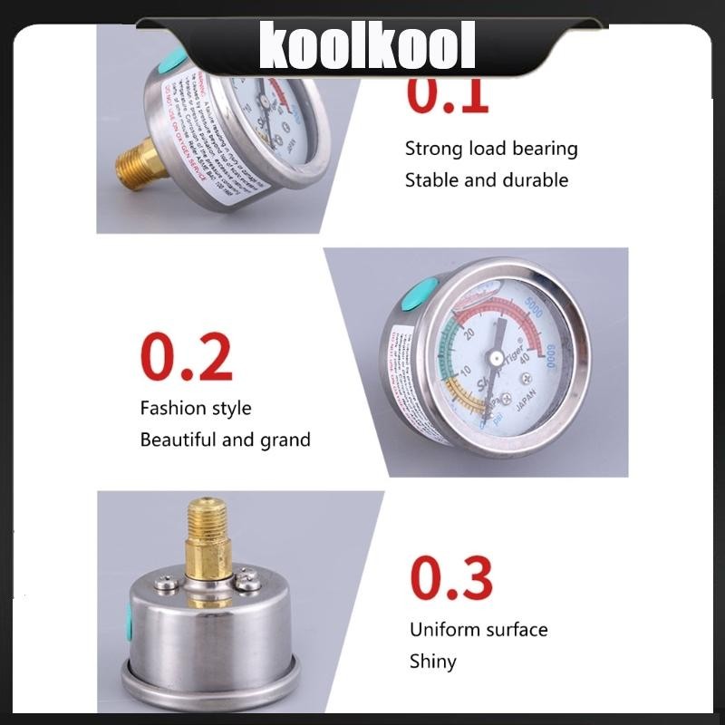 Kool 40mpa Pressure Gauge Manometer Pressure Pump Assembly 10mm ...