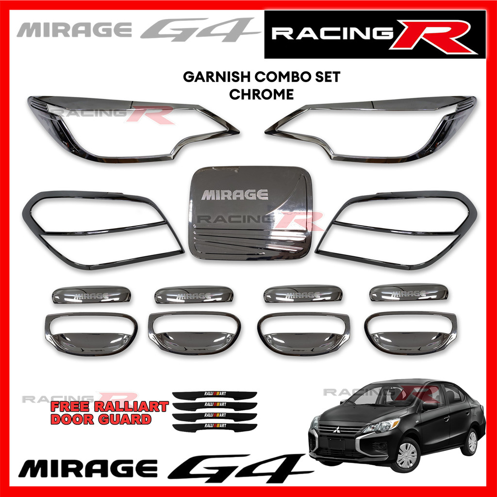 Mitsubishi Mirage G4 2021 to 2024 GLX / GLS Garnish Combo set cover ...