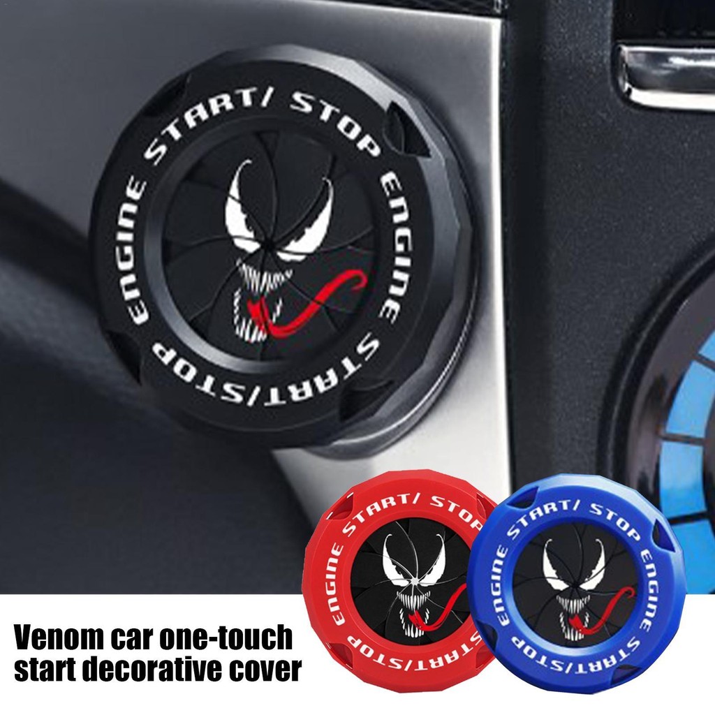1pcs Car Engine Ignition Start Switch Button Protective Cover Anime ...