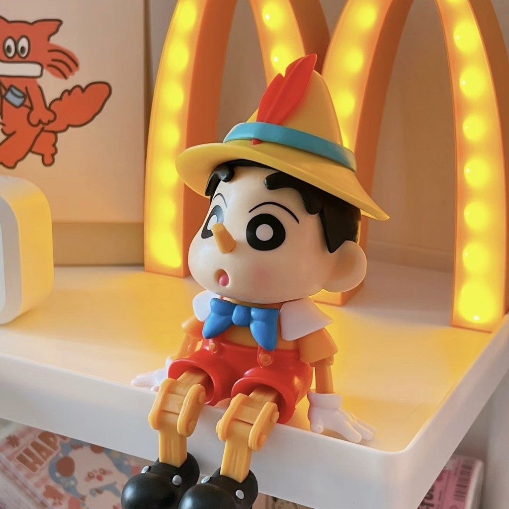 Crayon Shin-Chan Hands-on Model Car Puppet Pinocchio Hand-made Cute ...