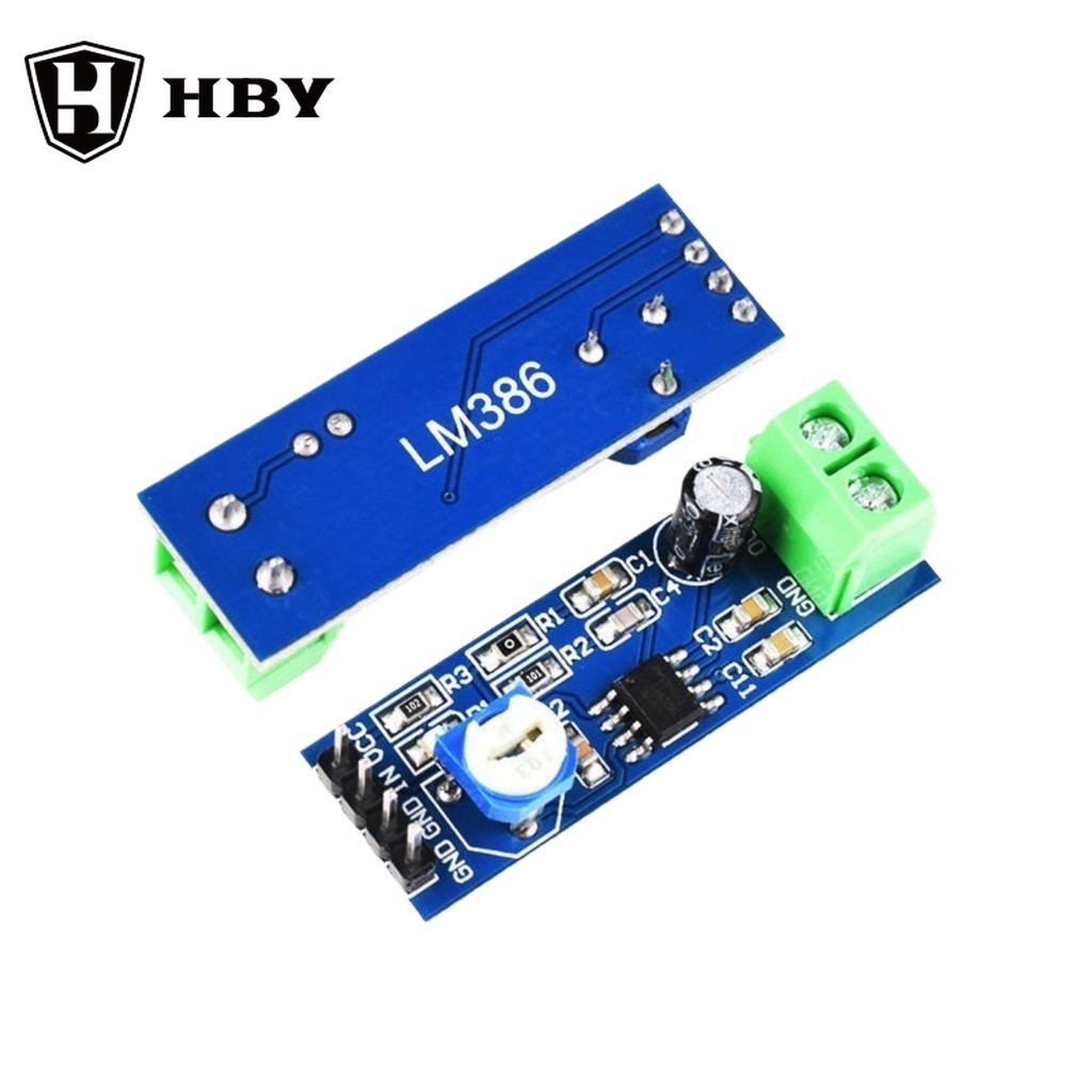 LM386 audio power amplifier module 200 times gain amplifier board mono ...