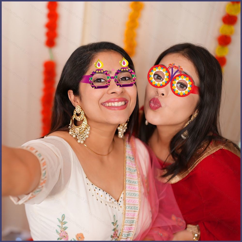 YE 6pcs 12pcs India Diwali theme cartoon decoration celebrate party ...