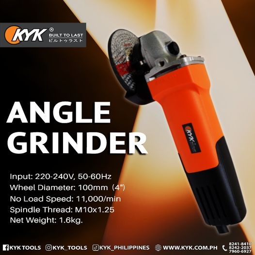 KYK 800W Angle Grinder 4 Inches (Authentic) | Shopee Philippines