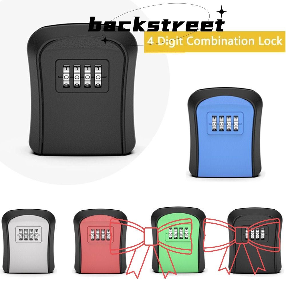 BACKSTREET Key Safe Box, Weatherproof Engineering Plastic 4 Digit ...