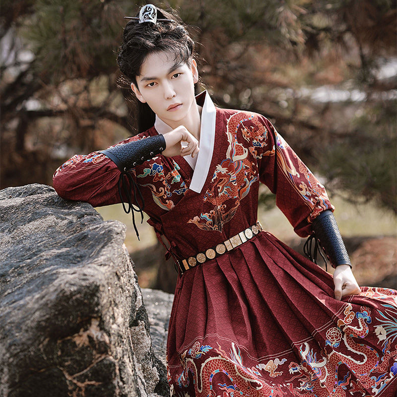 Original Hanfu Male Ming Made Chinese Style Suit Chinese Style Flying ...